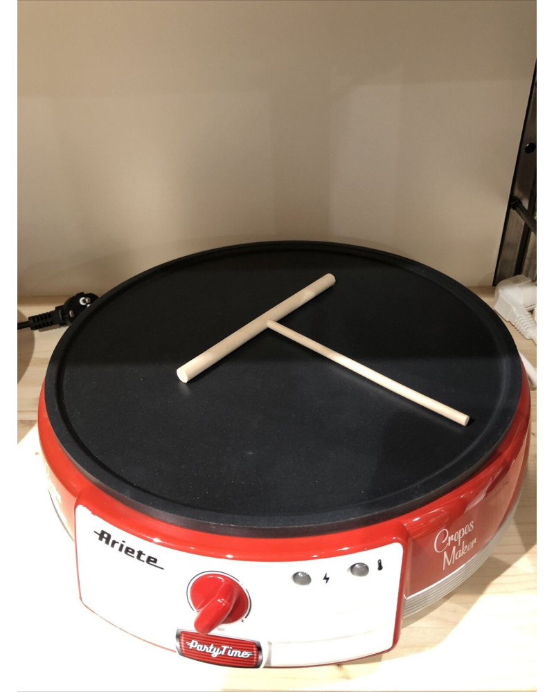 CREPES MAKER PARTY TIME ROSSO ARIETE Piastra elettrica per crepes pancake