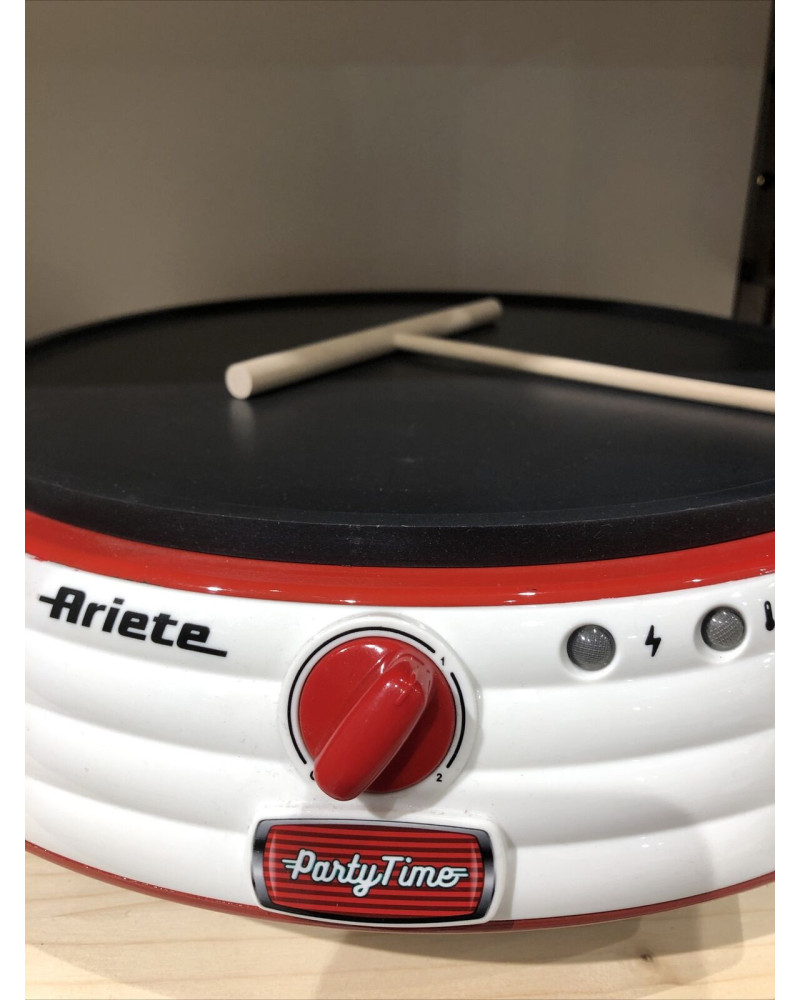 CREPES MAKER PARTY TIME ROSSO ARIETE Piastra elettrica per crepes pancake
